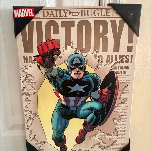 Marvel | Other | Marvel Captain America Victory Canvas With Red And ...